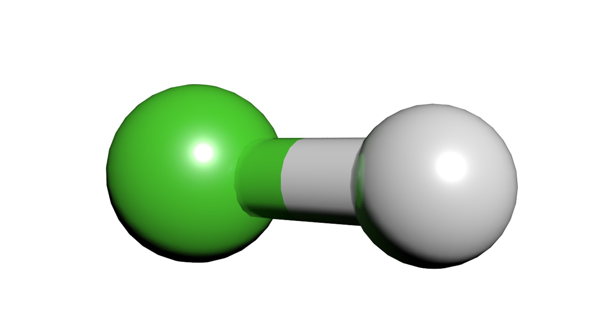 Hcl Molecule Hydrochloric Acid 3D Model - TurboSquid 1424824
