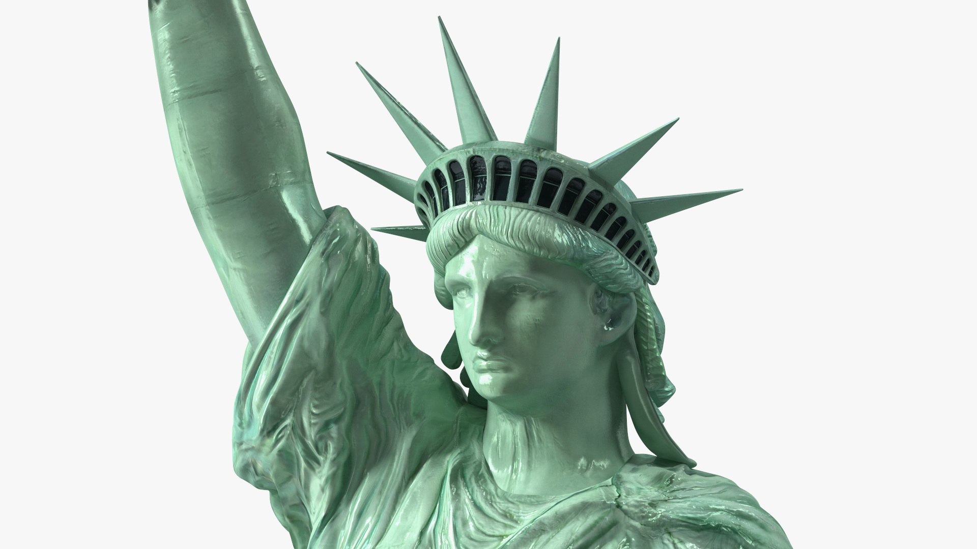 Statue of Liberty without Pedestal 3D model - TurboSquid 2119138
