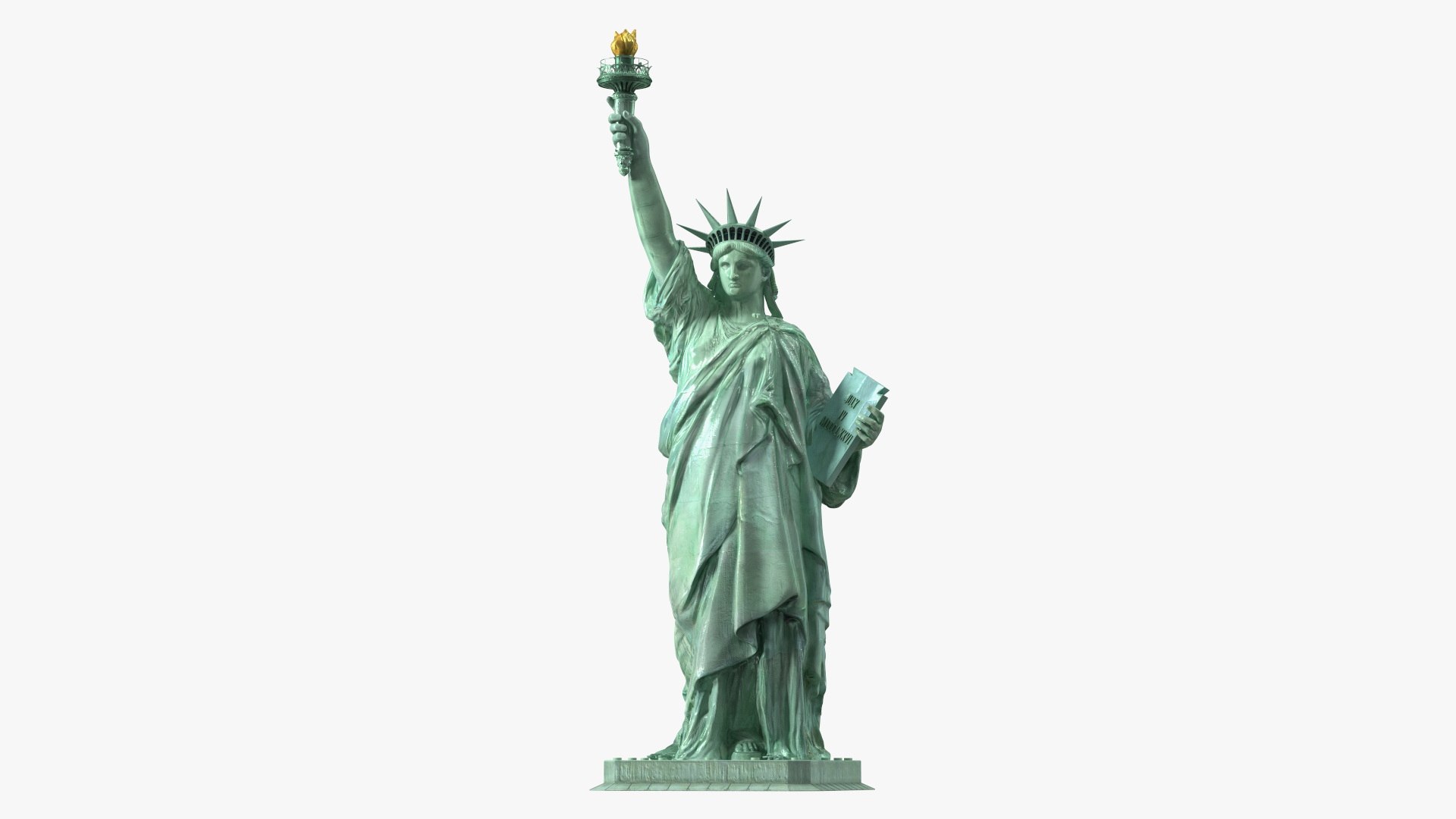 Statue of Liberty without Pedestal 3D model - TurboSquid 2119138