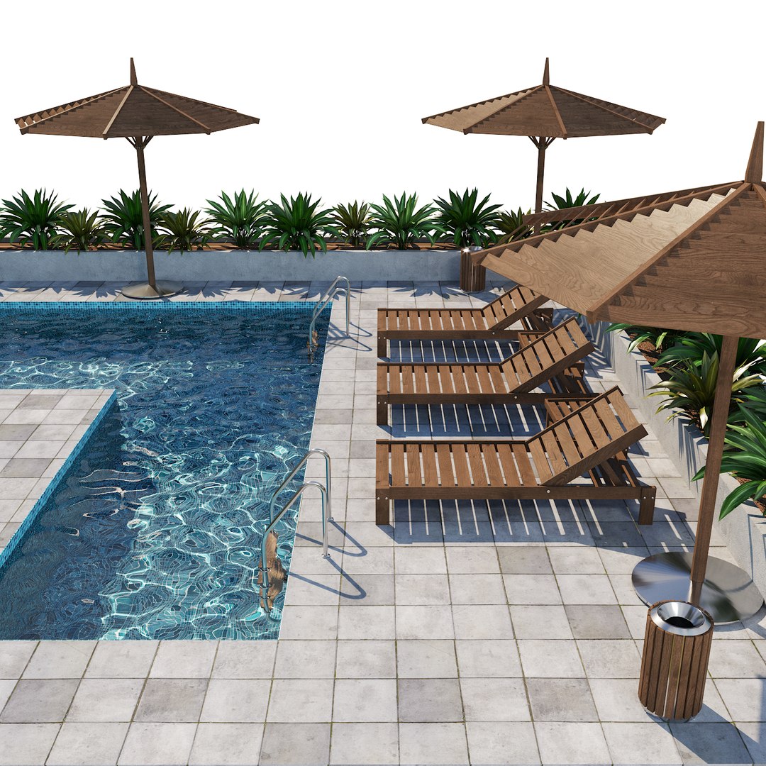 Swimming pool 3D model - TurboSquid 1724823