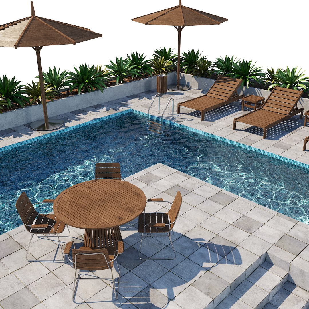 Swimming pool 3D model - TurboSquid 1724823