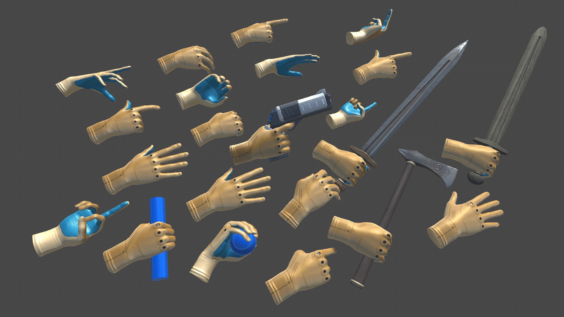 Realistic Hand Vr Animations 3D - TurboSquid 1433827