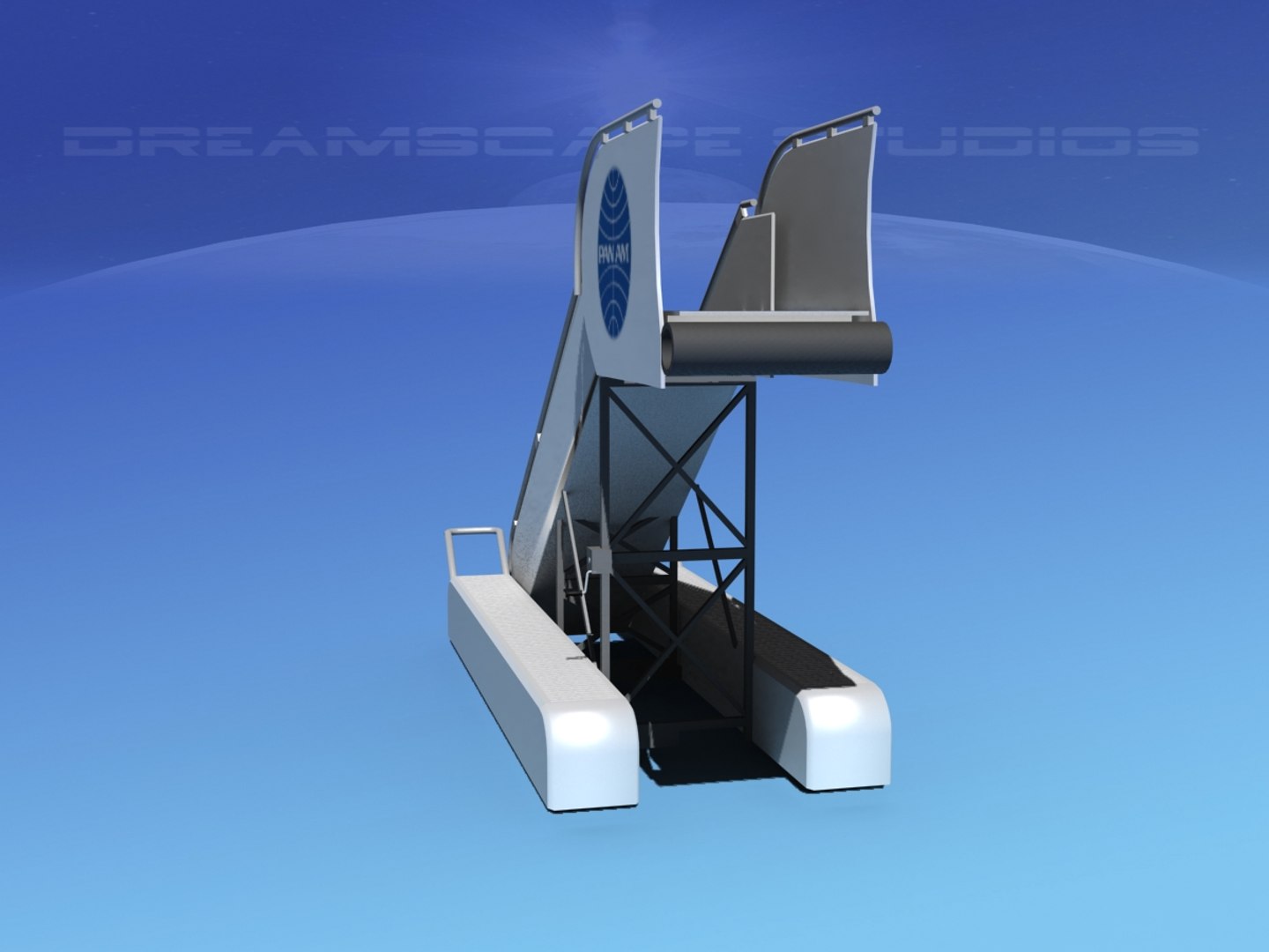 Airport Stairs 3d Model