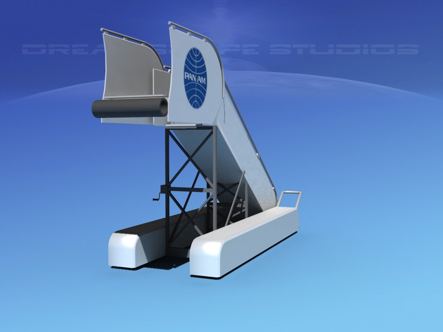 Airport Stairs 3d Model