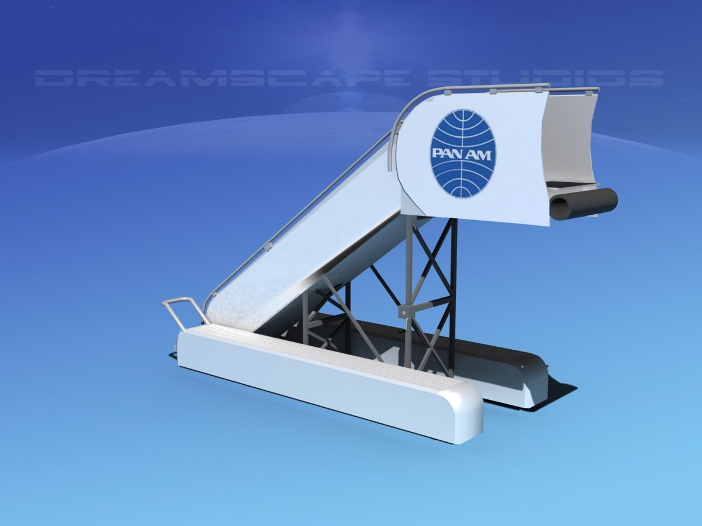 Airport Stairs 3d Model