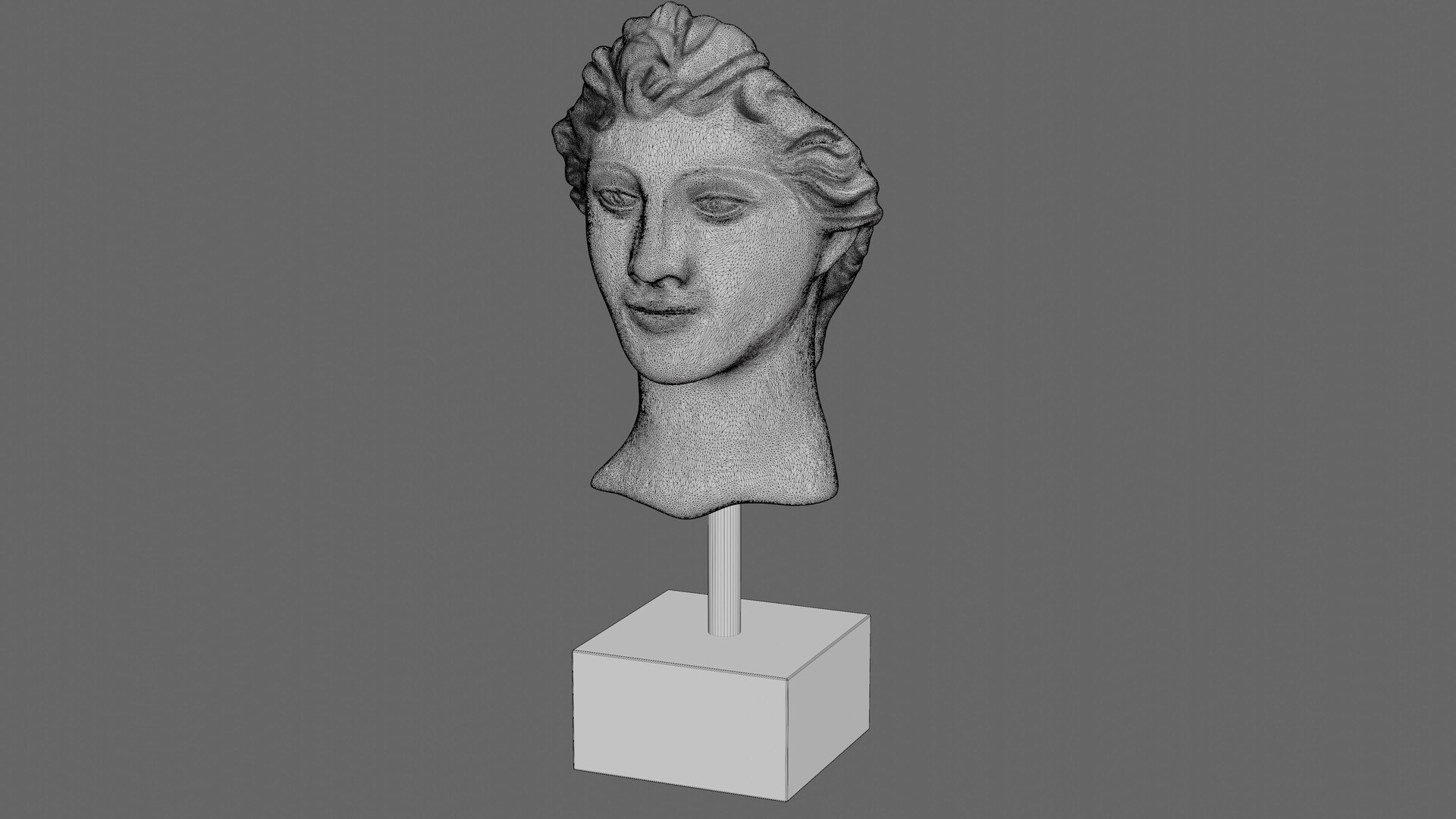 3D Model Roman Head Sculpture - TurboSquid 2225302