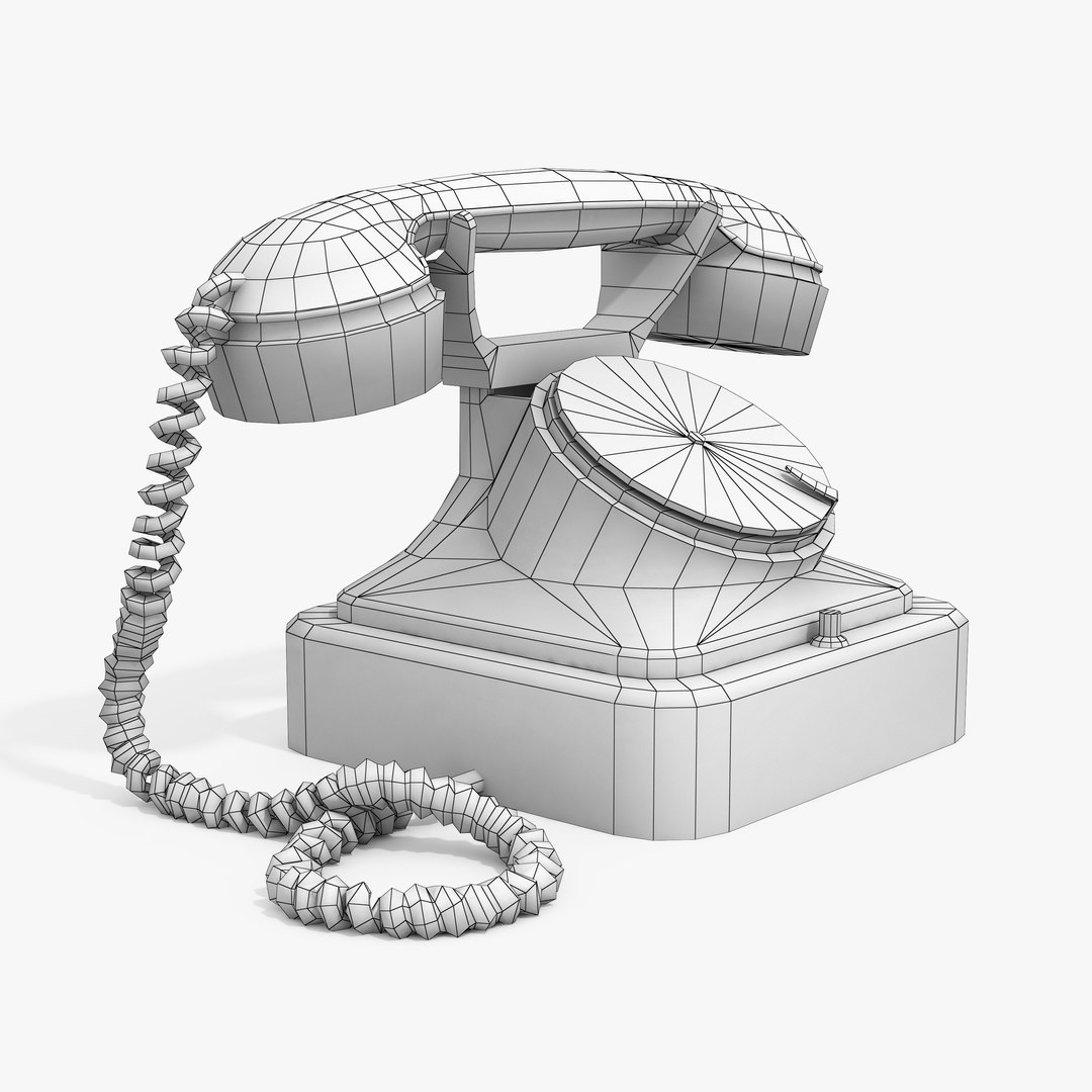 3D Old Phone - TurboSquid 1833579