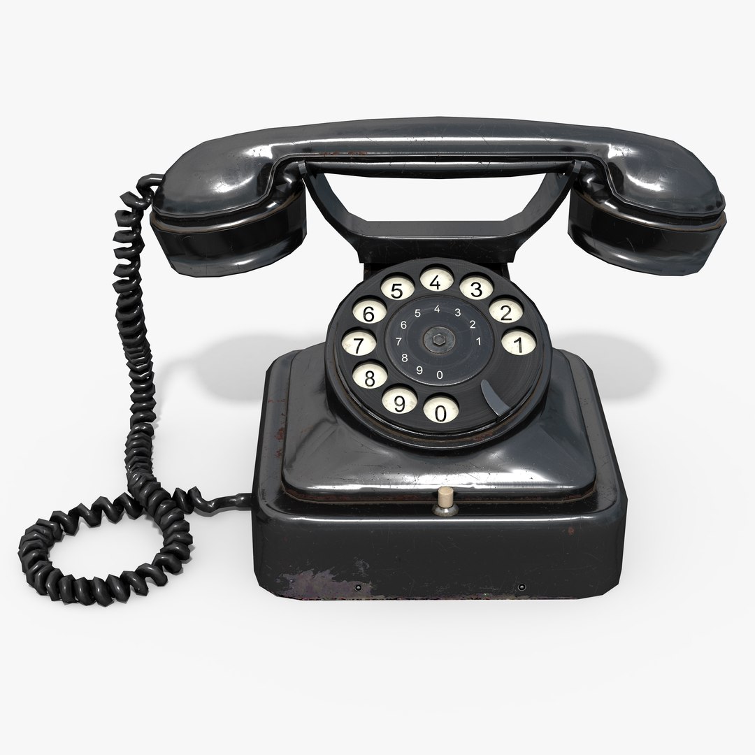 3D Old Phone - TurboSquid 1833579