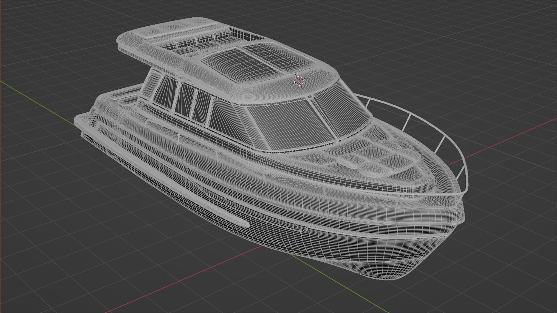 3D Cabin Cruiser In A Vibrant Turquoise Model - TurboSquid 2290020