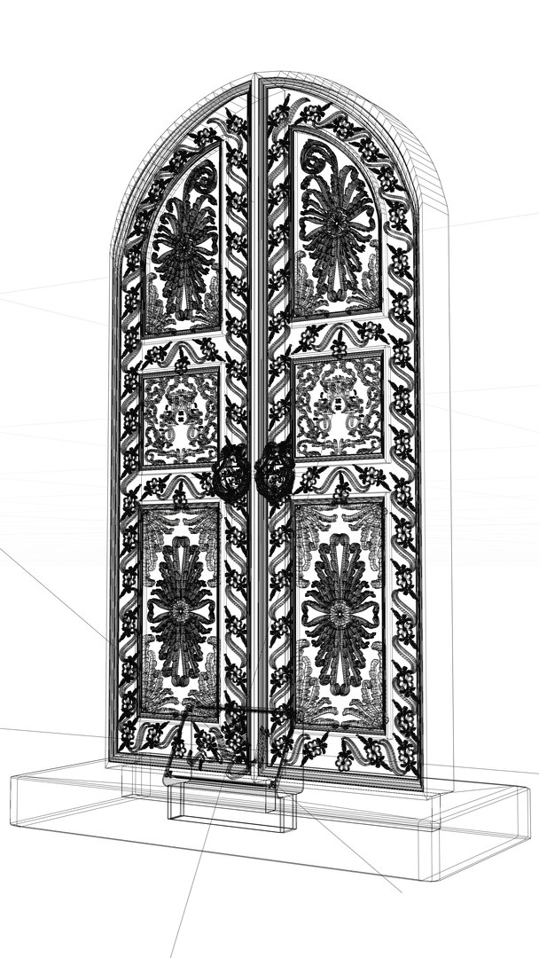 Door Of Nabawi Mosque Bab Al-Rahmah Model - TurboSquid 2242308