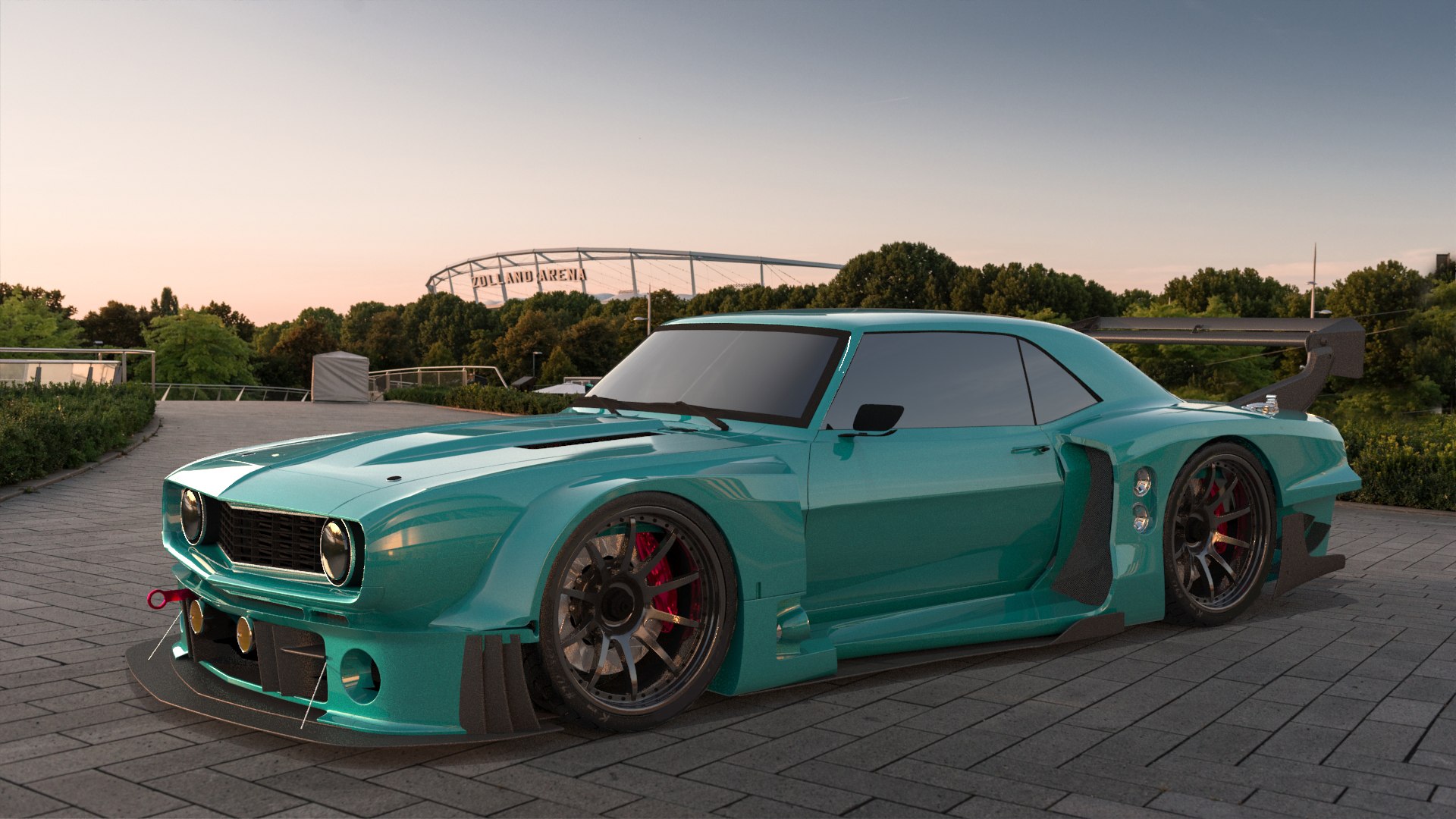 Custom Widebody Track Car 3D - TurboSquid 2003211