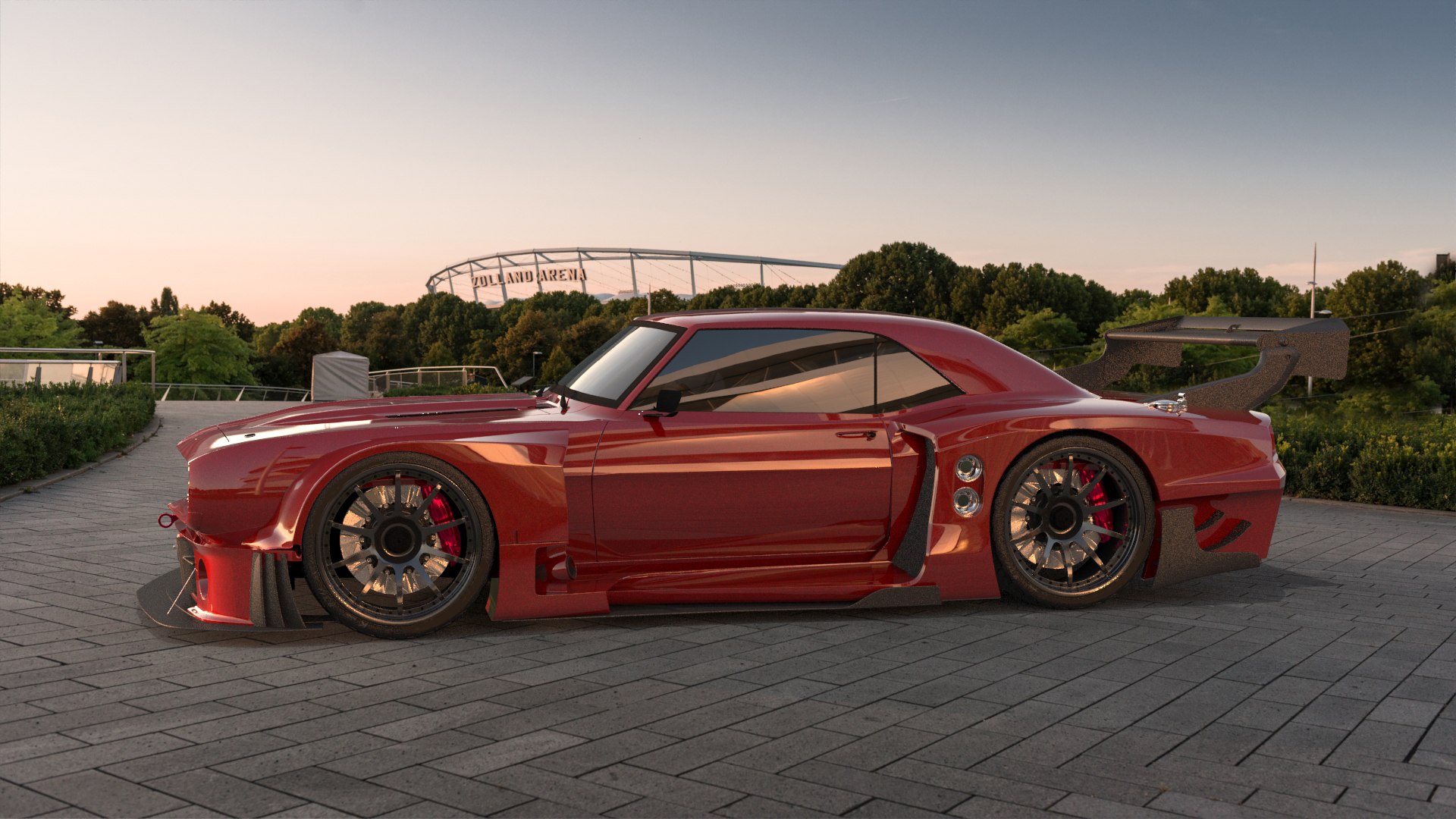 Custom Widebody Track Car 3D - TurboSquid 2003211