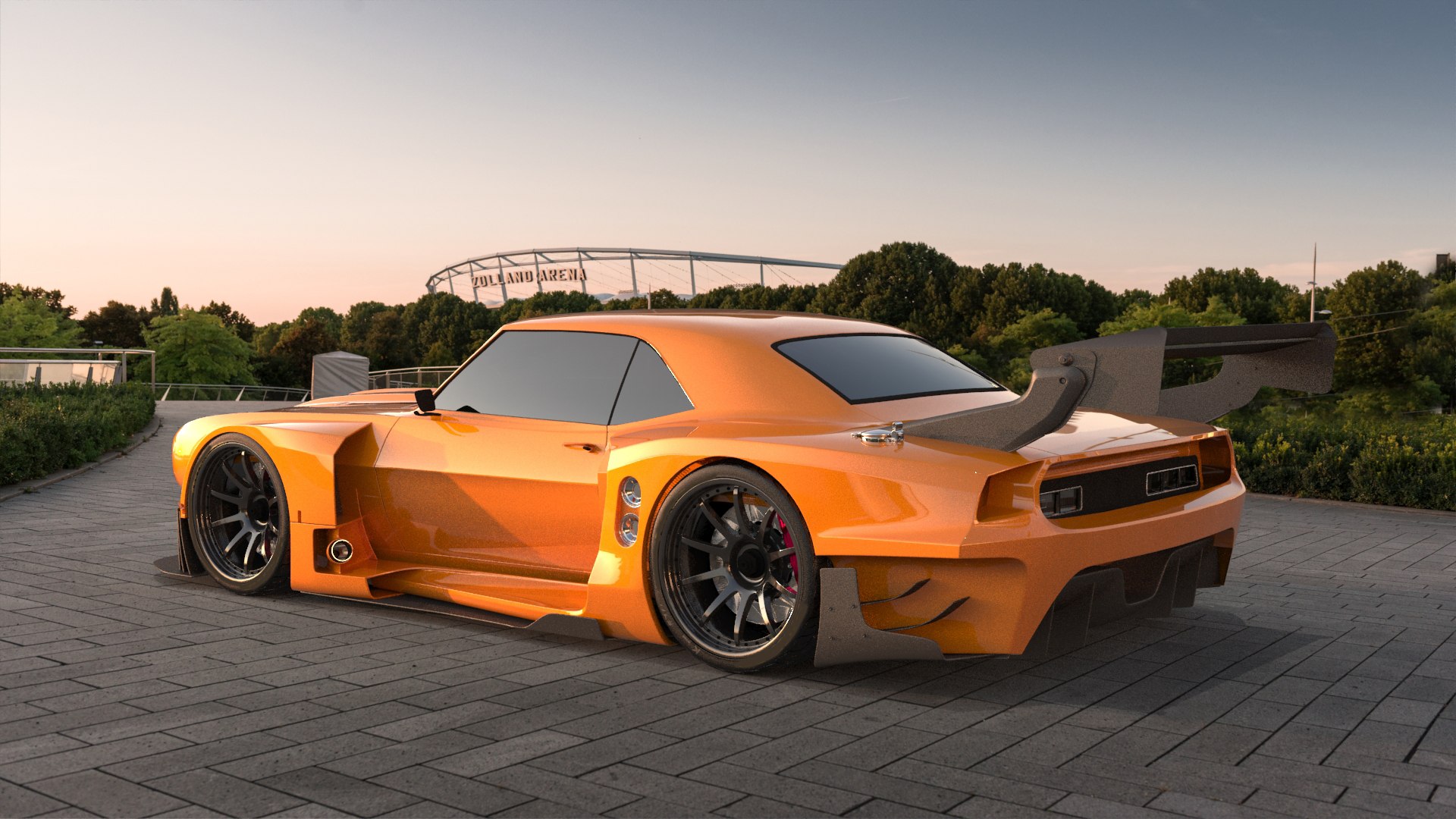 Custom Widebody Track Car 3D - TurboSquid 2003211