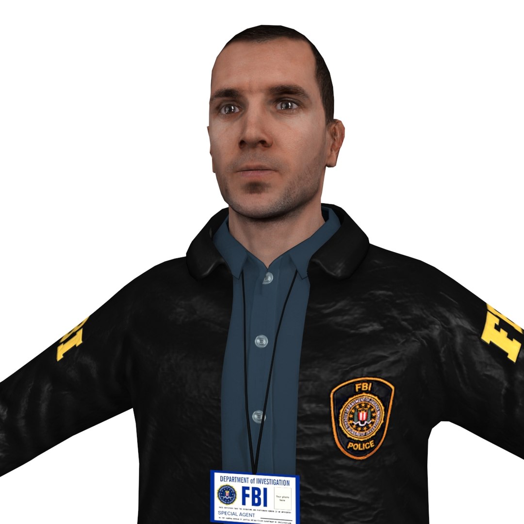 3d Model Fbi Agent