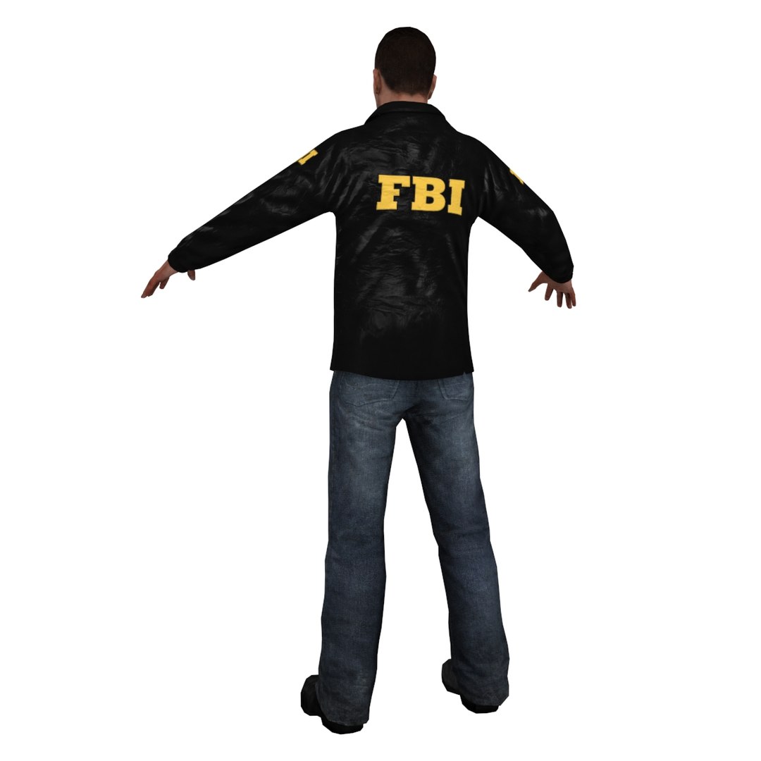 3d Model Fbi Agent