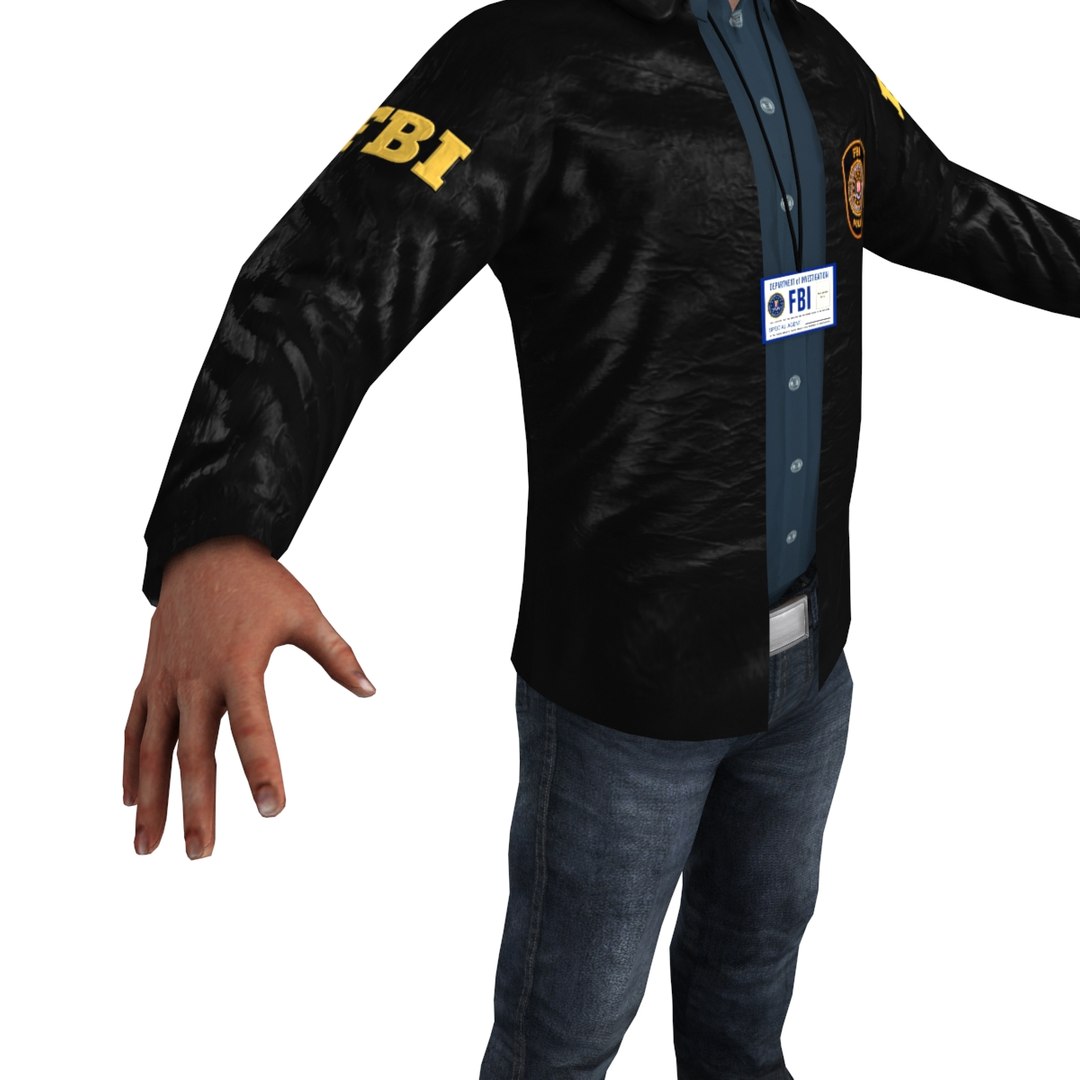 3d Model Fbi Agent