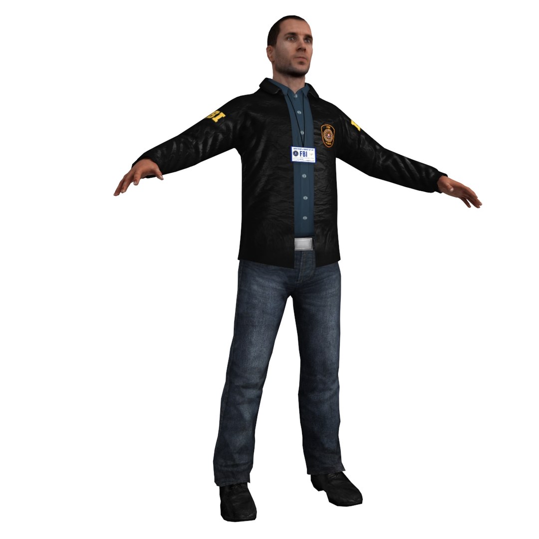 3d Model Fbi Agent