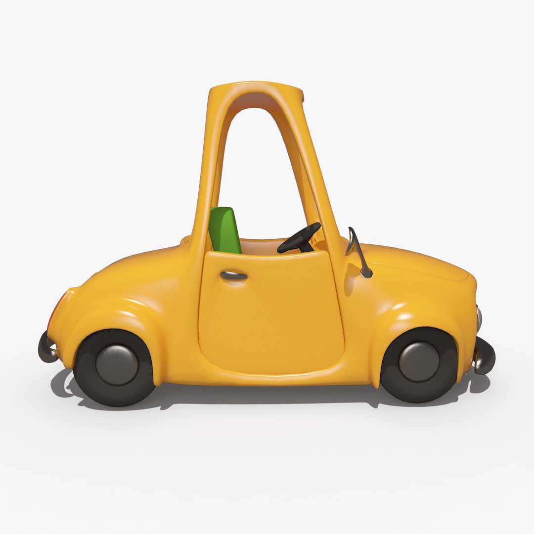 Cab Taxi Toon 3D - TurboSquid 1279068