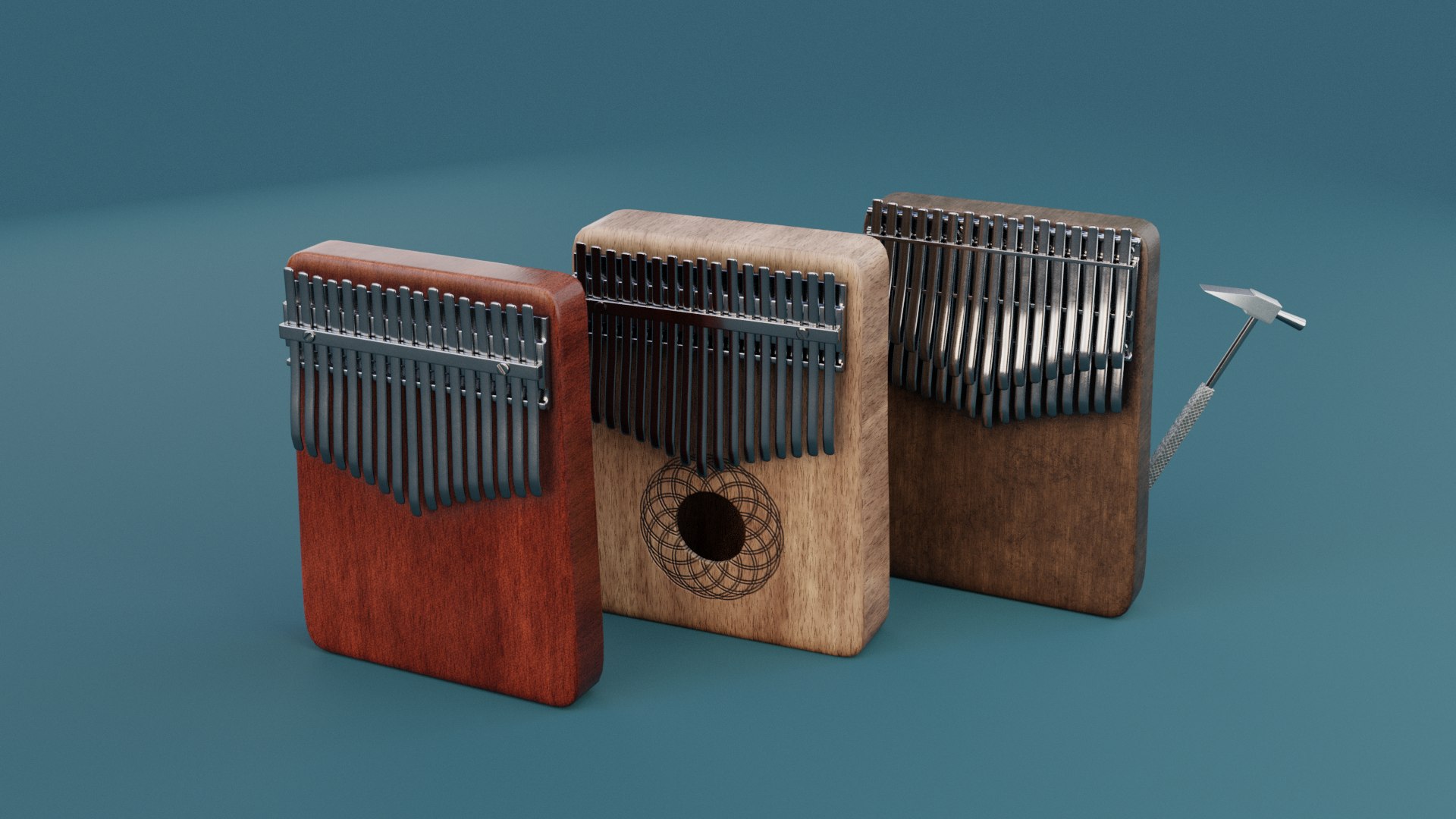 3D Model Kalimba Set - TurboSquid 2142976