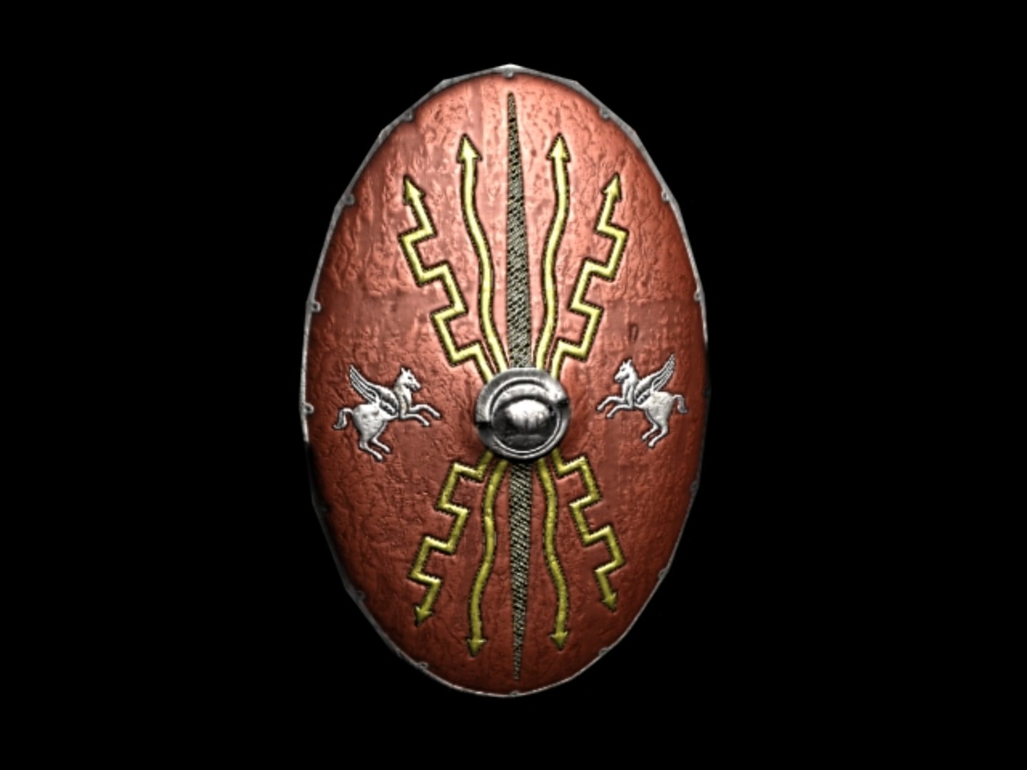 roman shields 3d model