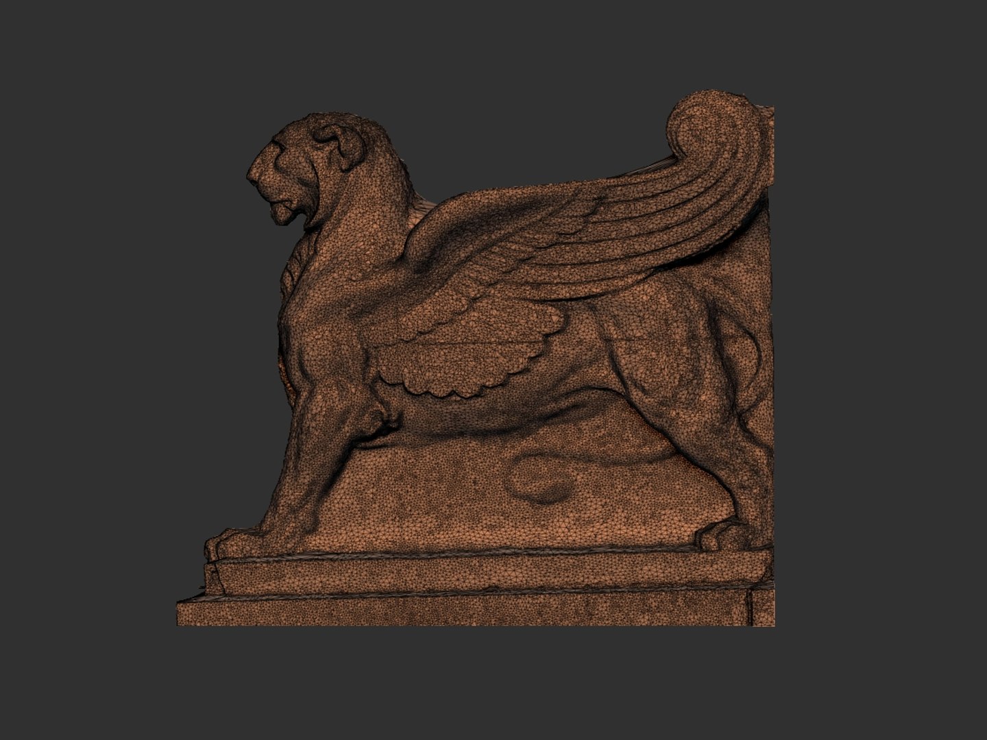 Flying Lion Statue 3D Model - TurboSquid 1759162