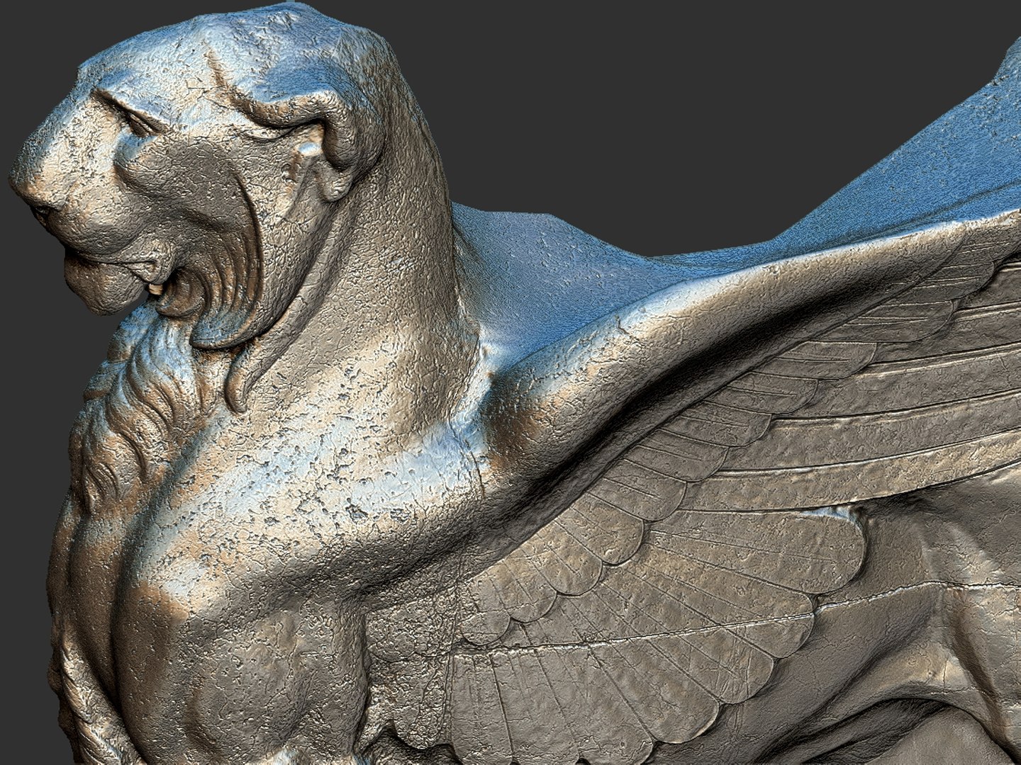 Flying Lion Statue 3D Model - TurboSquid 1759162