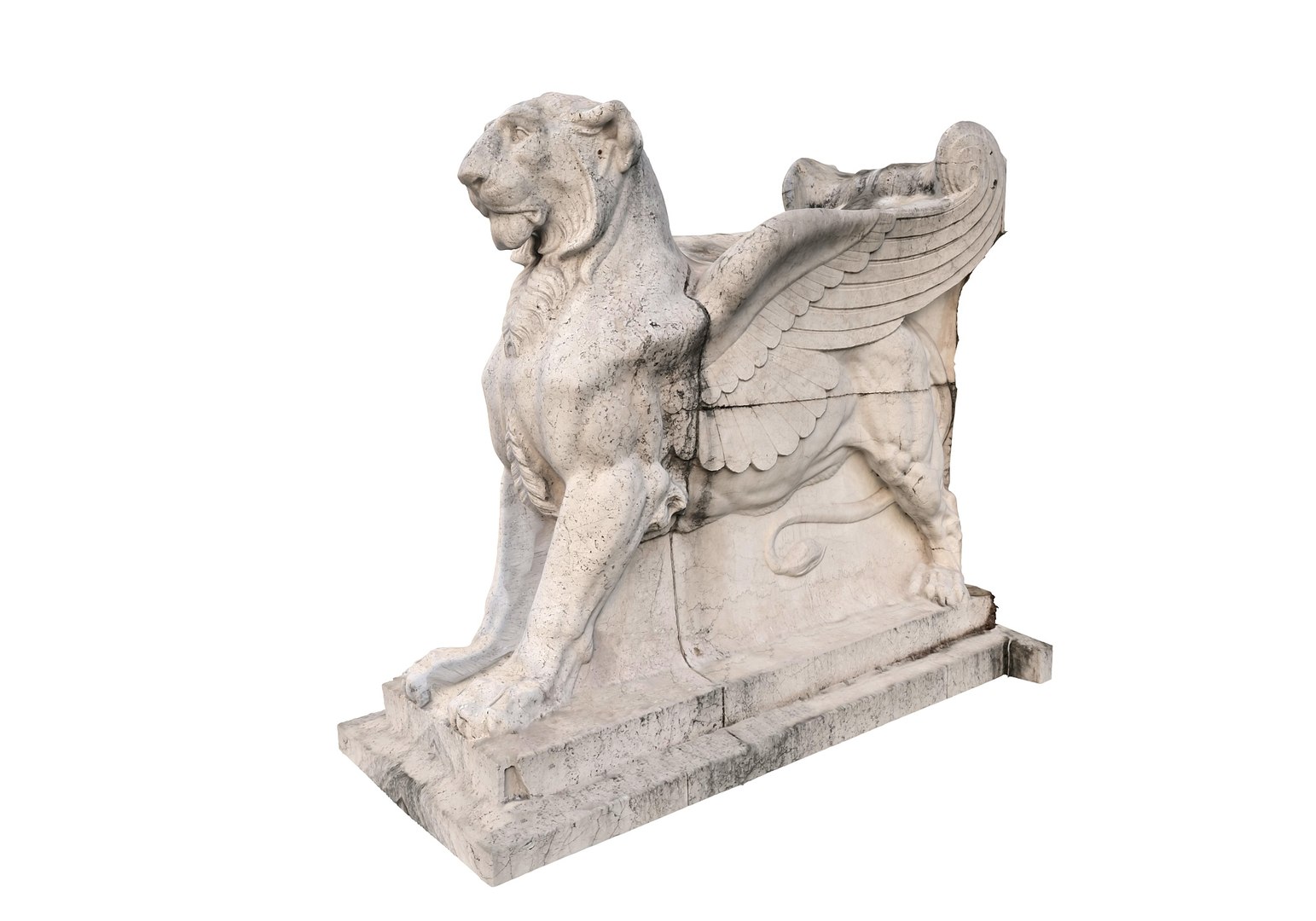 Flying Lion Statue 3D Model - TurboSquid 1759162