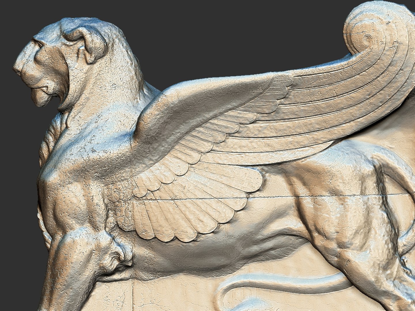 Flying Lion Statue 3D Model - TurboSquid 1759162