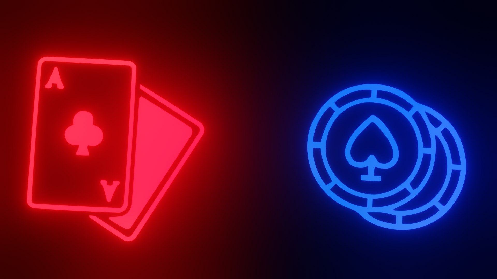 3D Neon Casino Symbols Model - TurboSquid 2197866