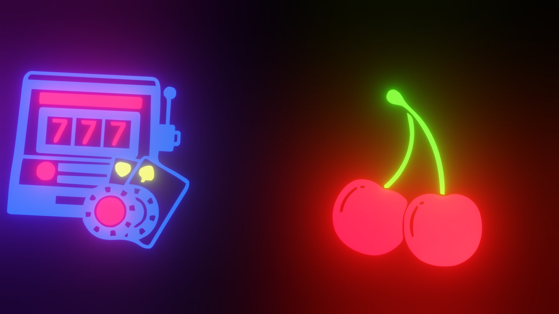 3D Neon Casino Symbols Model - TurboSquid 2197866