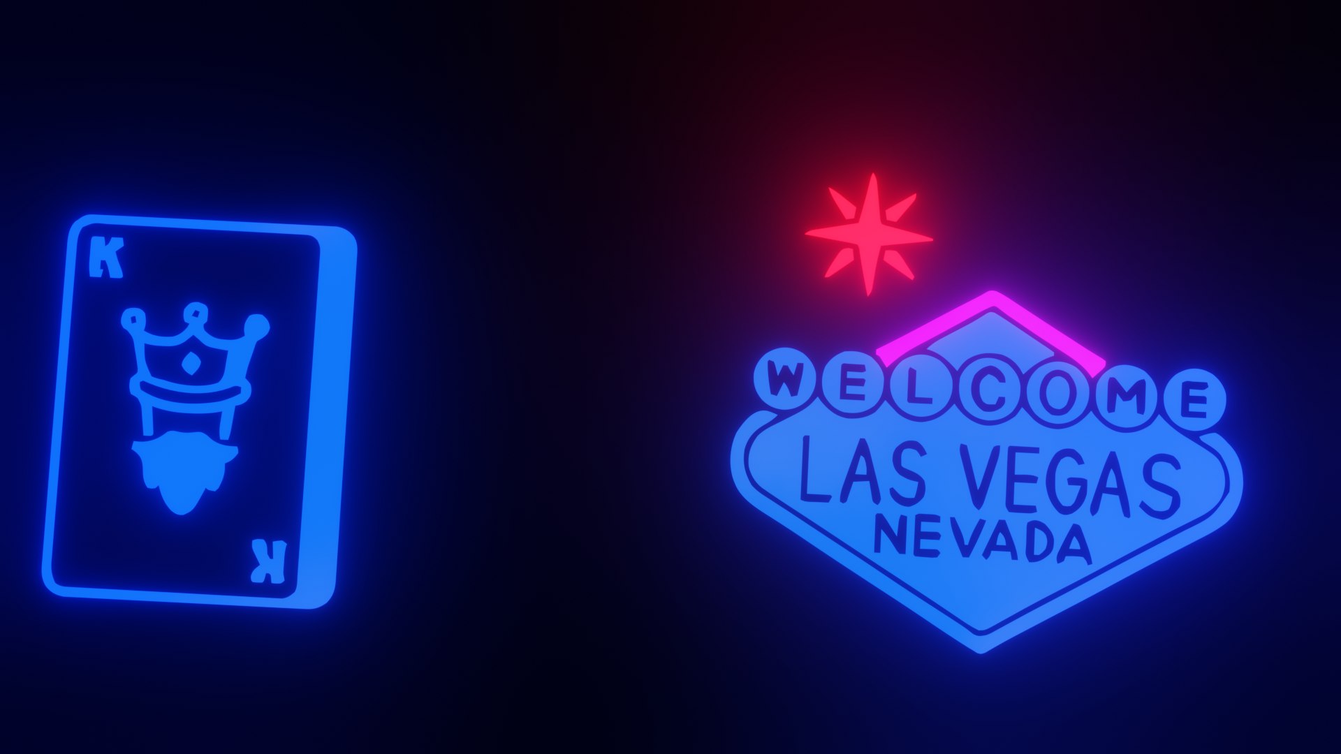 3D Neon Casino Symbols Model - TurboSquid 2197866