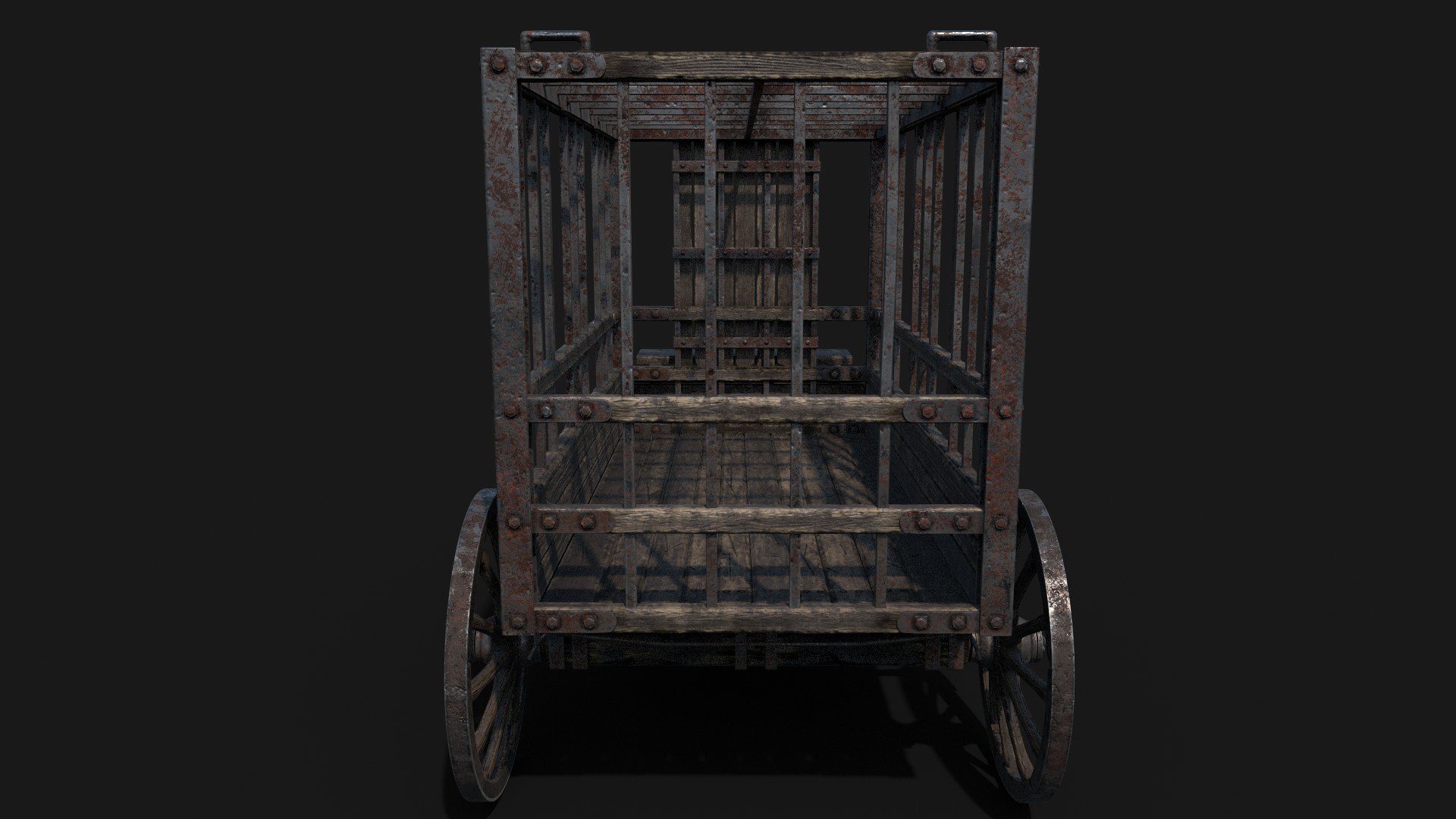 3D Prison Cart - TurboSquid 1241946