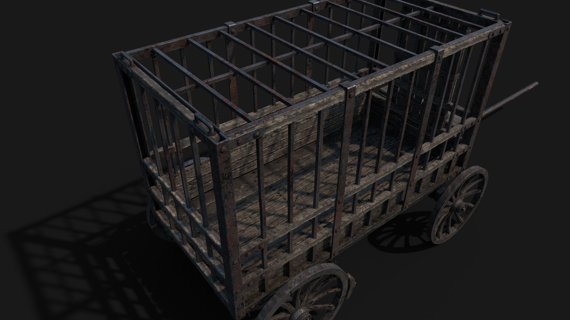 3D Prison Cart - TurboSquid 1241946