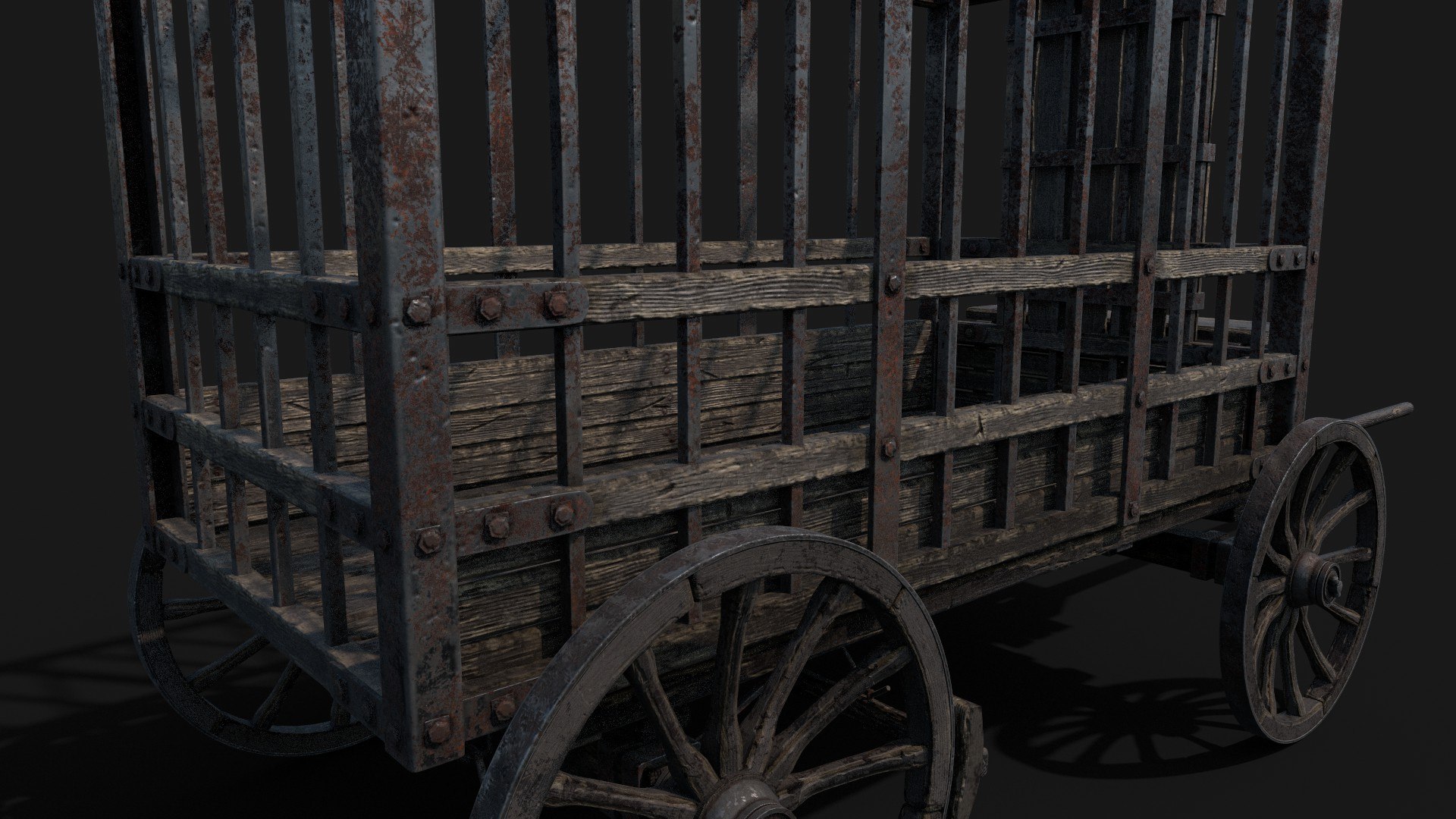 3D Prison Cart - TurboSquid 1241946