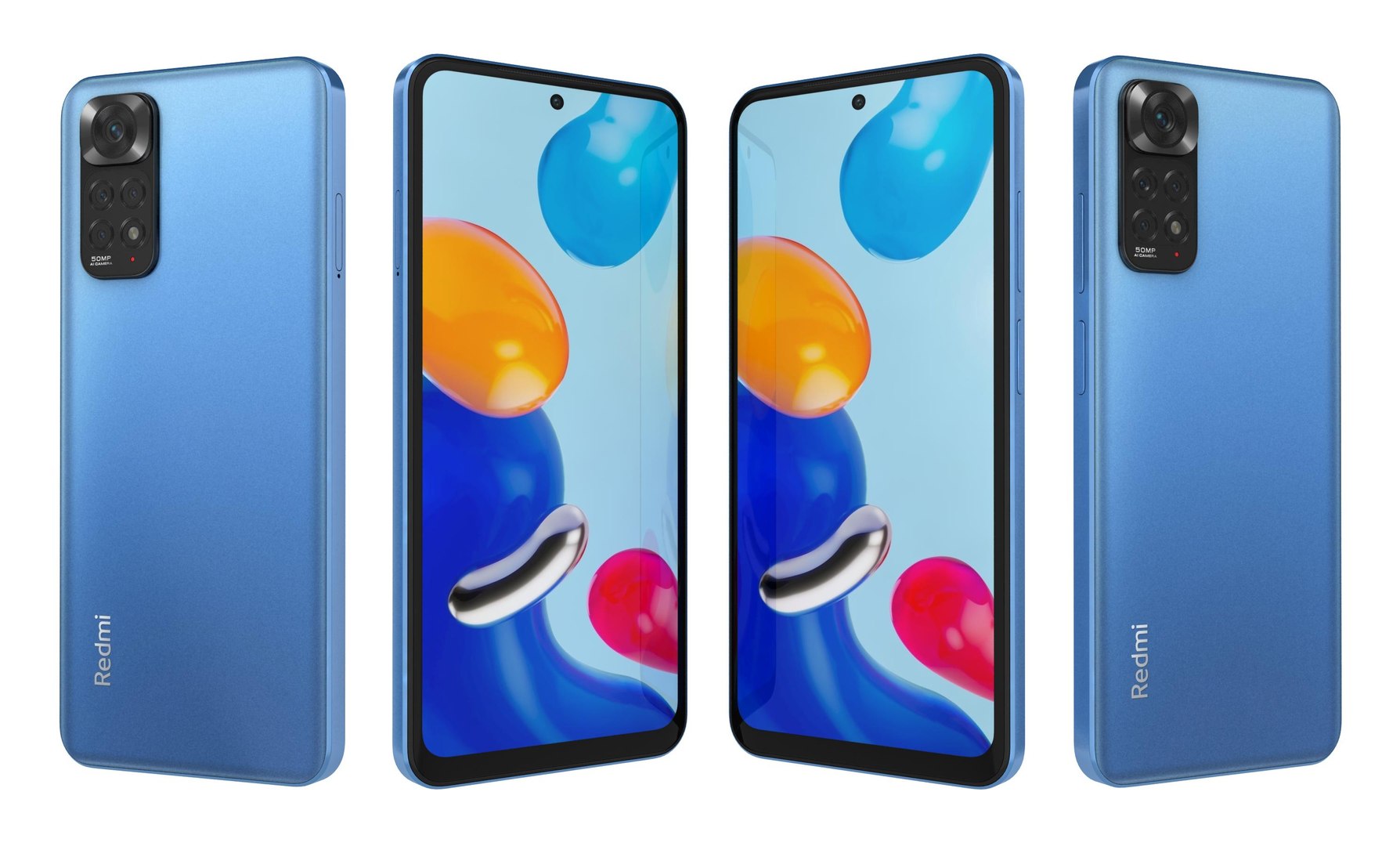 Xiaomi Redmi Note 11 Star Blue Model - TurboSquid 1853744