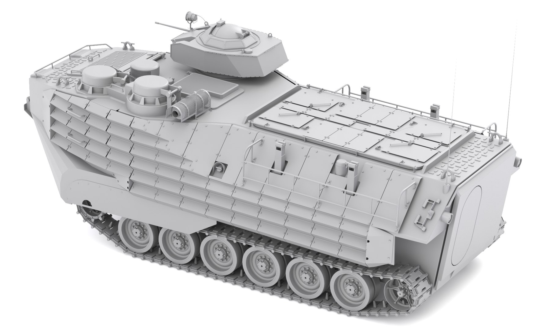 Amphibious Assault Vehicle AAV7 3D Model - TurboSquid 2342428