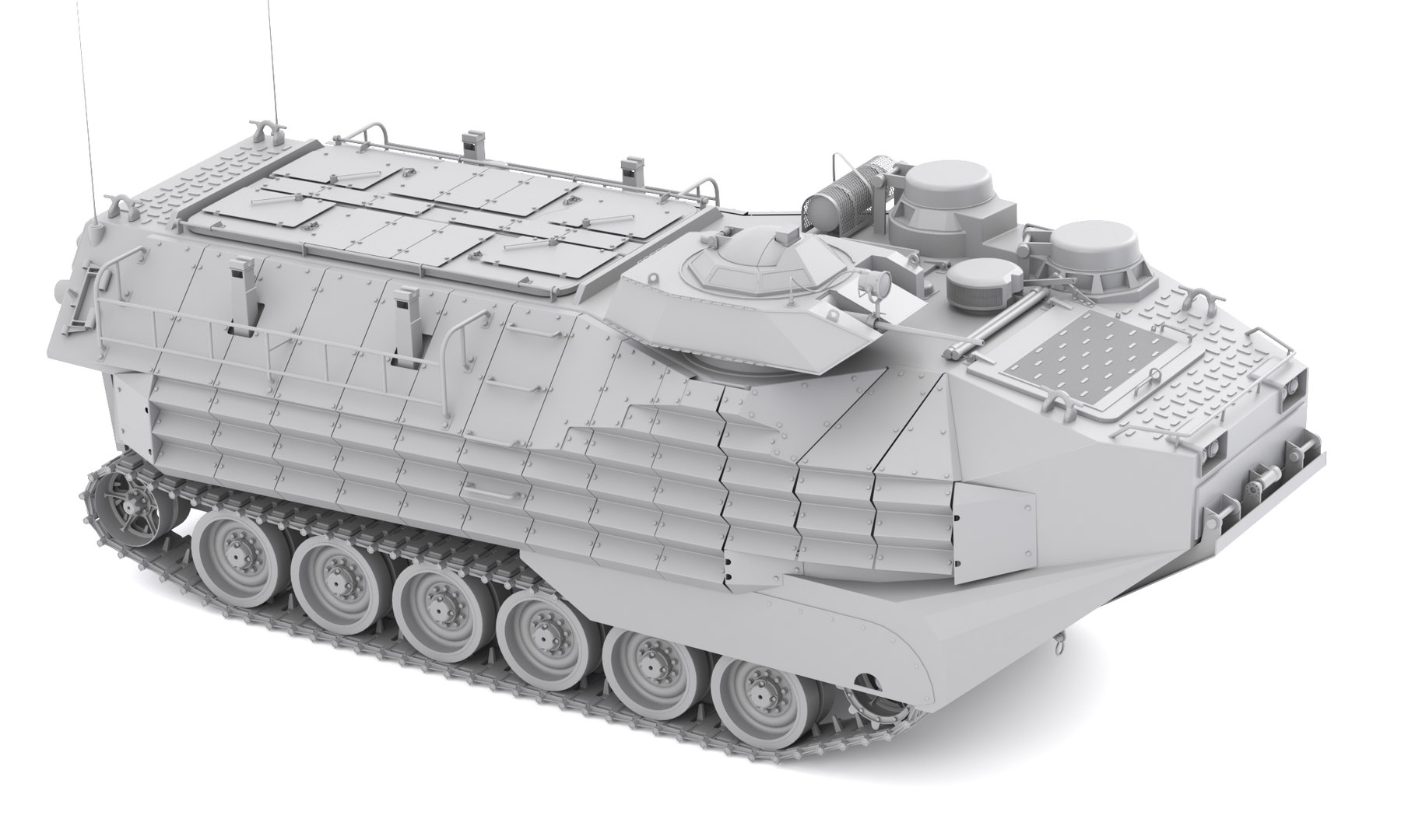 Amphibious Assault Vehicle AAV7 3D Model - TurboSquid 2342428