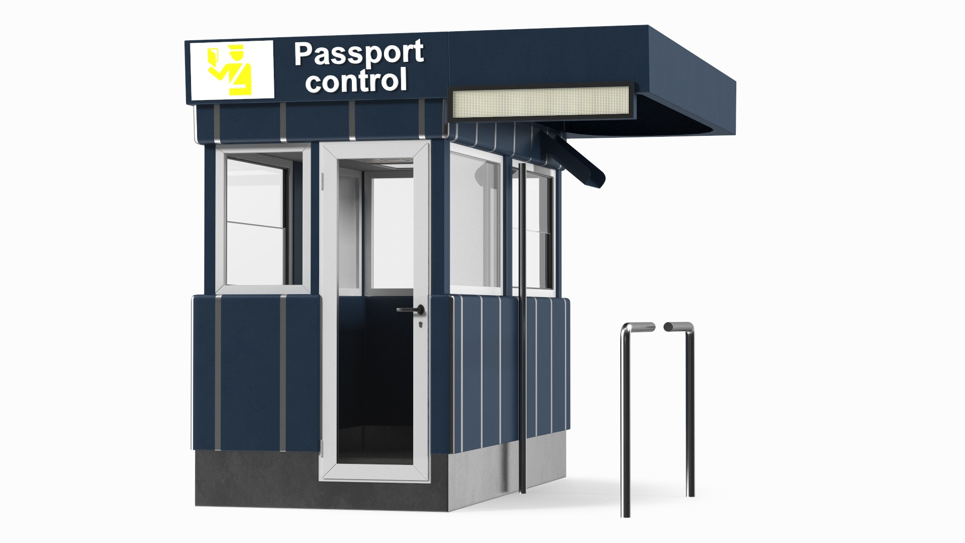 3D Passport Control Blue - TurboSquid 2092942
