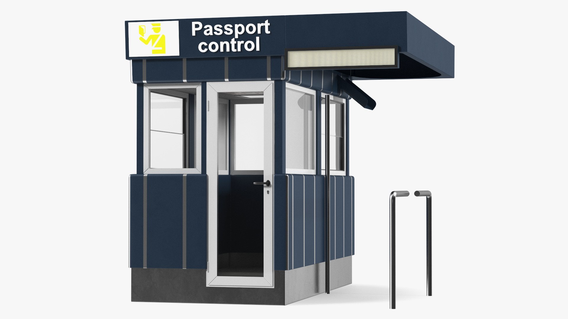 3D Passport Control Blue - TurboSquid 2092942