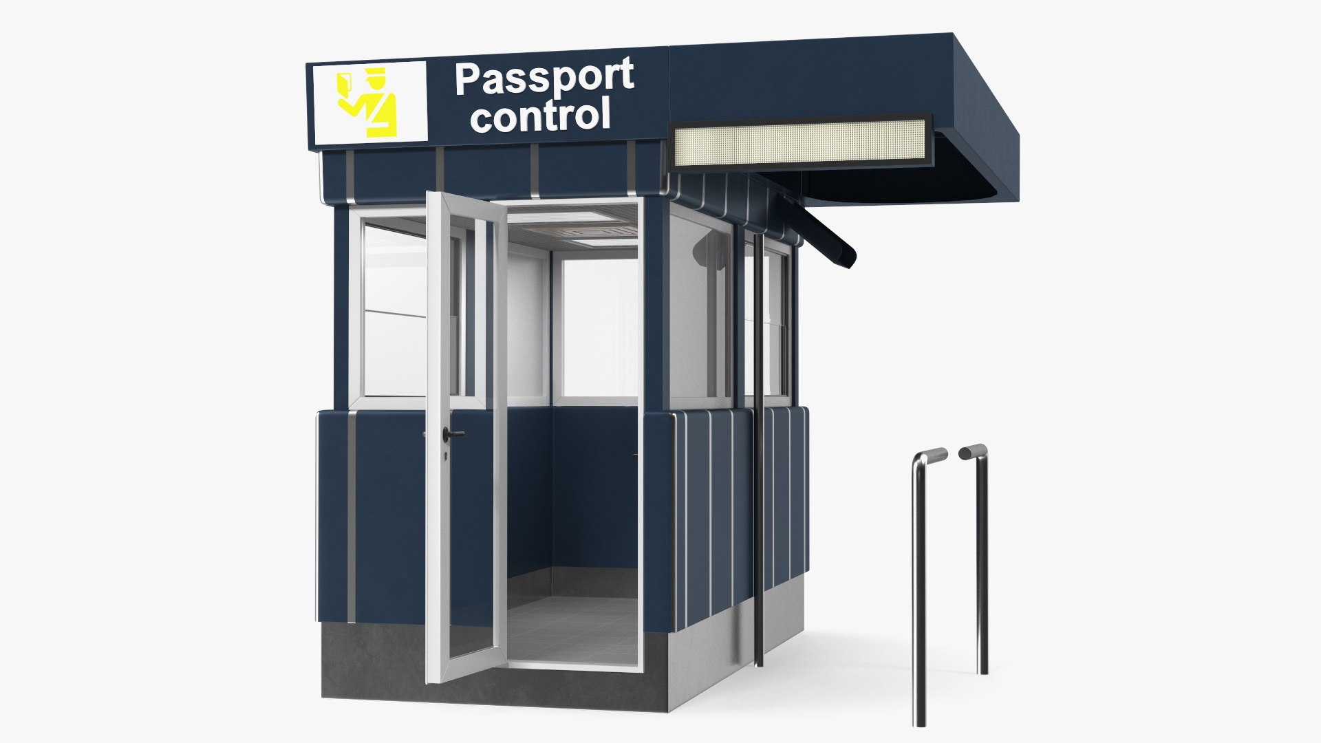 3D Passport Control Blue - TurboSquid 2092942