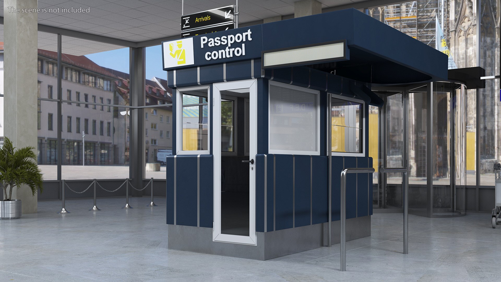 3D Passport Control Blue - TurboSquid 2092942