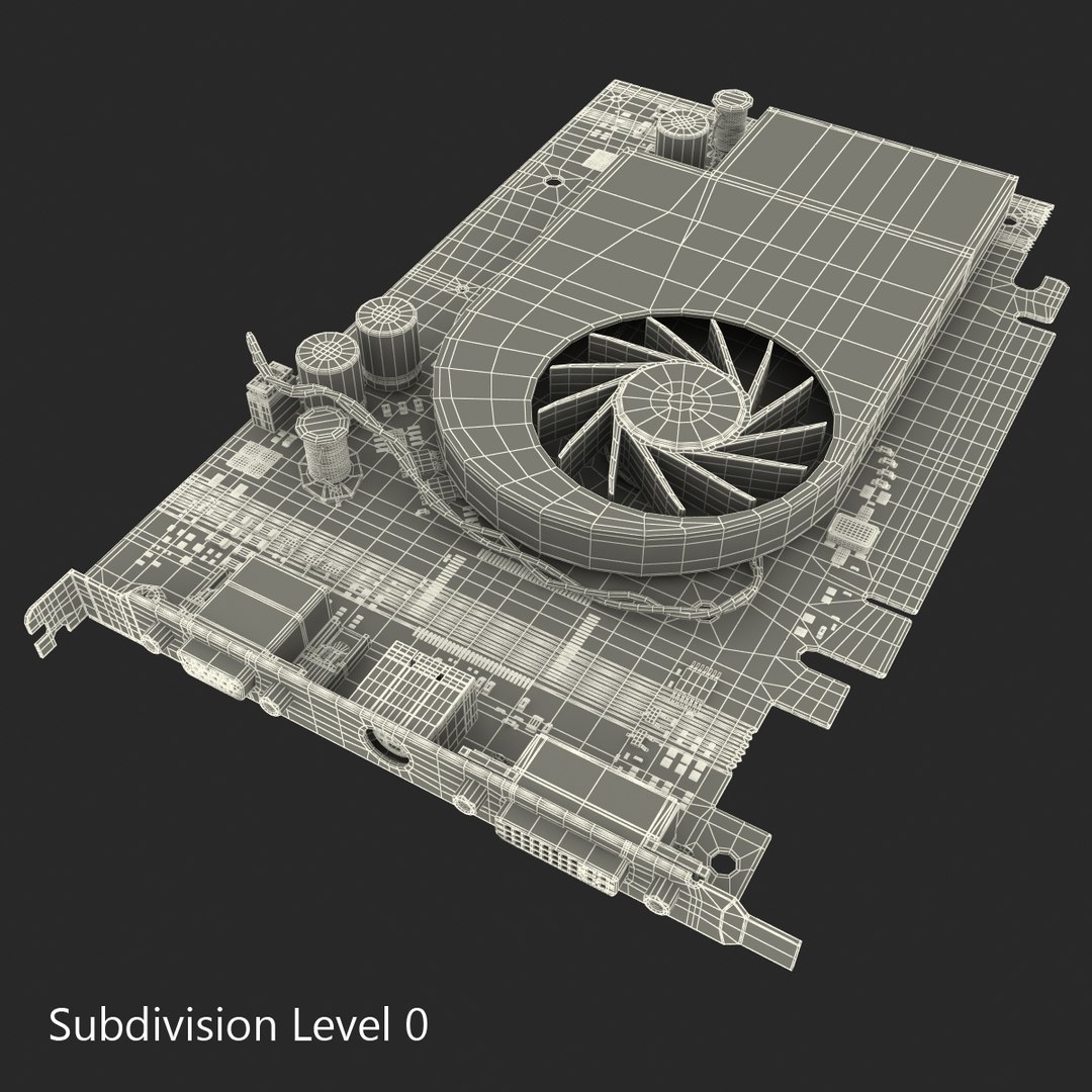 graphics card 2 3d model