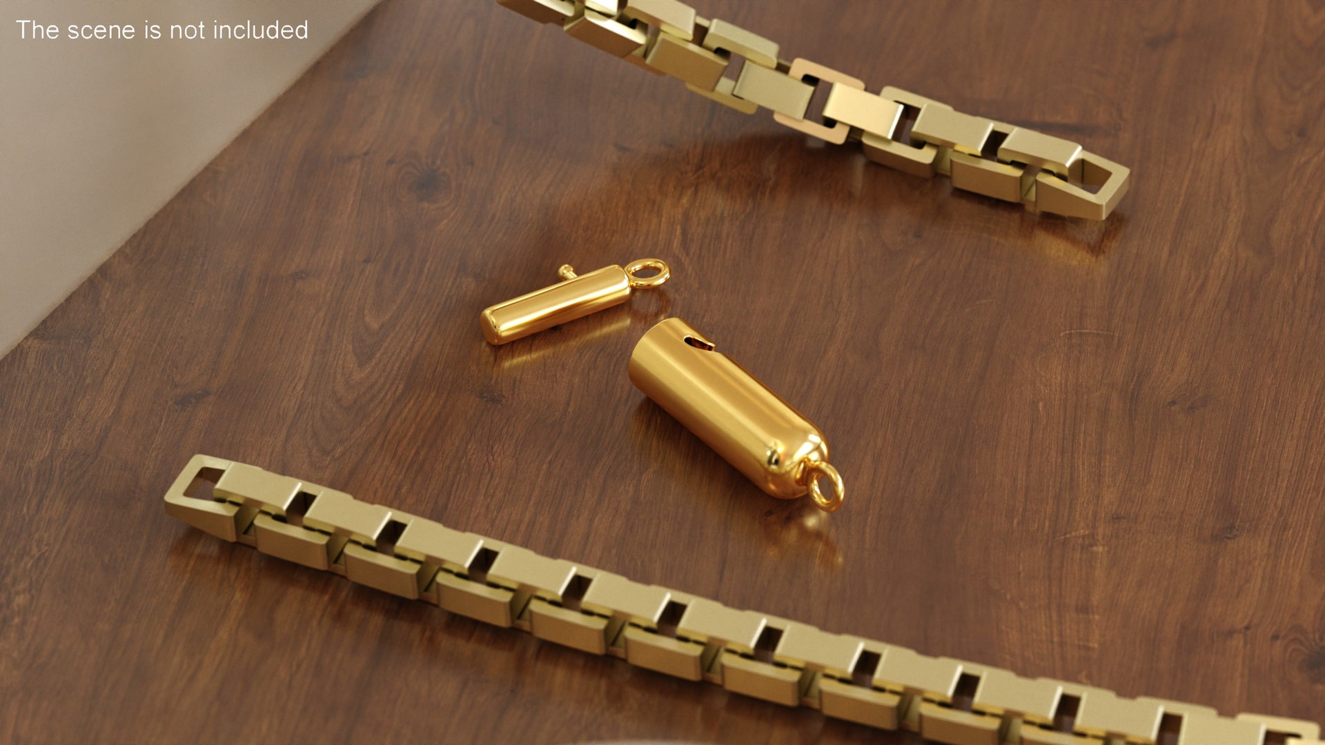 Bayonet Bracelet Clasp Gold 3D - TurboSquid 2122019