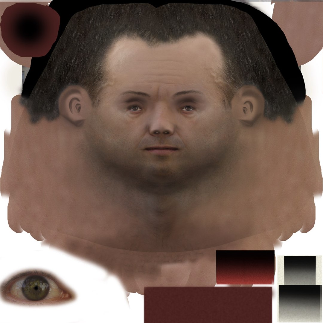 3ds Max Head Bruce Willis