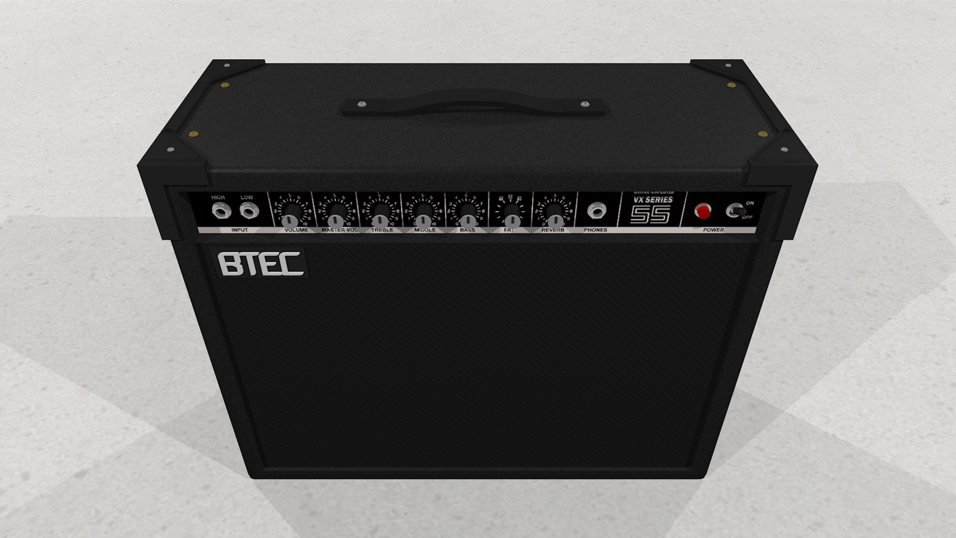 3d Model Guitar Amp Amplifier