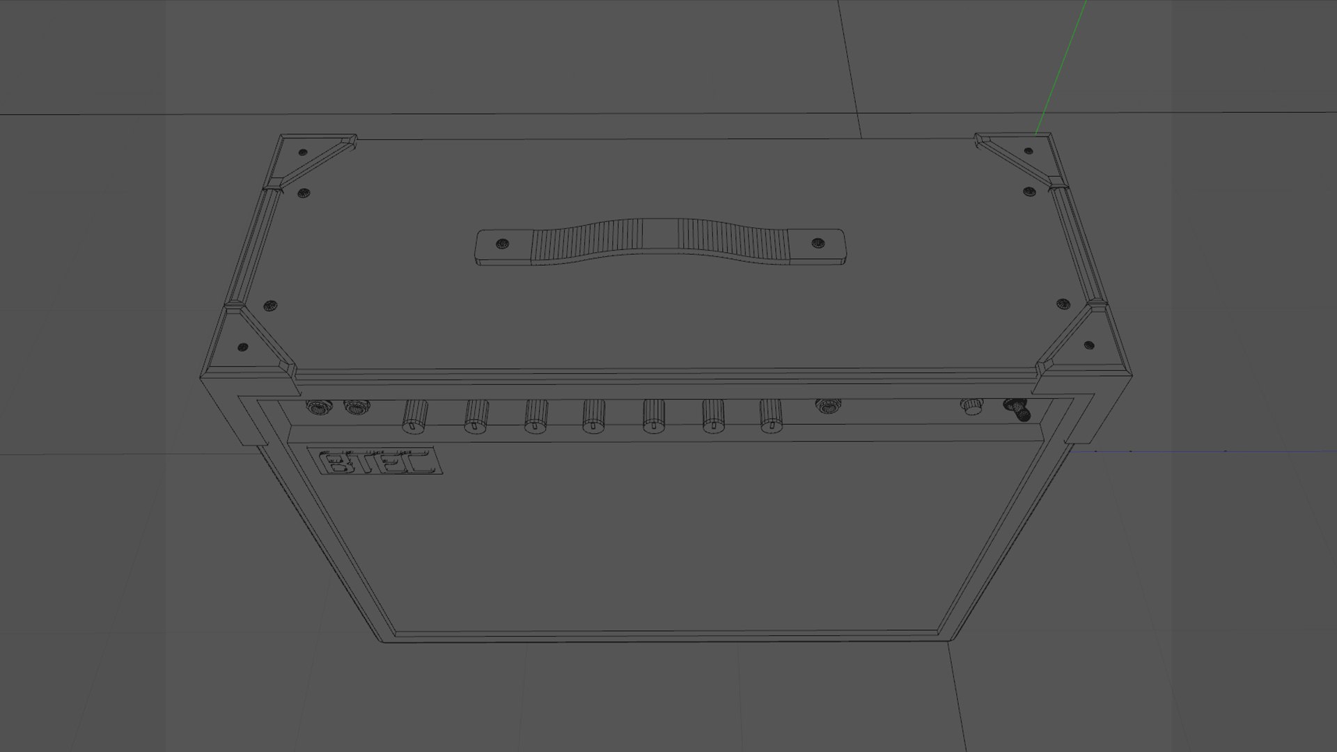 3d Model Guitar Amp Amplifier