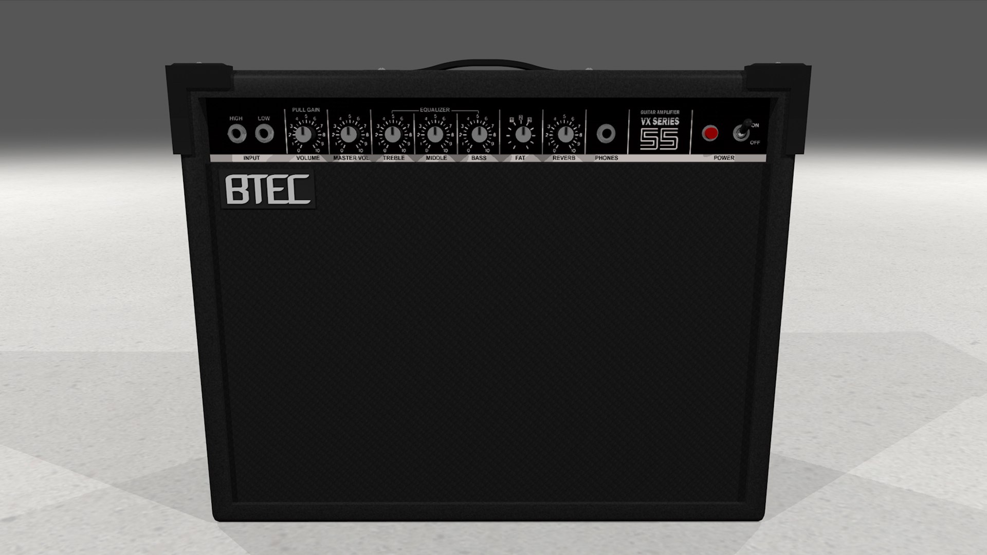 3d Model Guitar Amp Amplifier