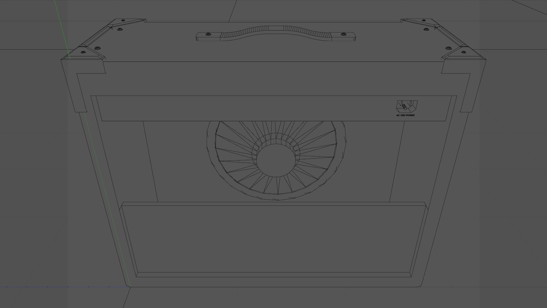 3d Model Guitar Amp Amplifier
