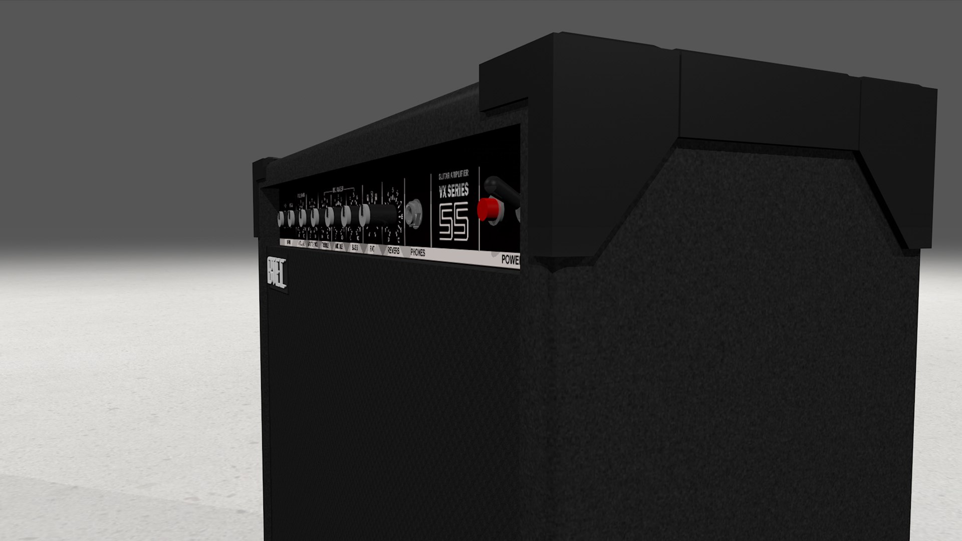 3d Model Guitar Amp Amplifier