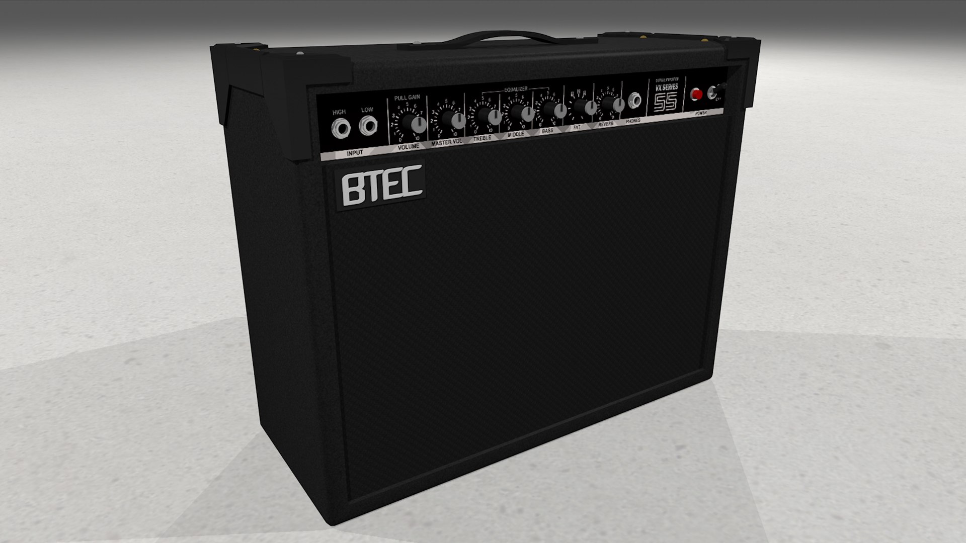 3d Model Guitar Amp Amplifier